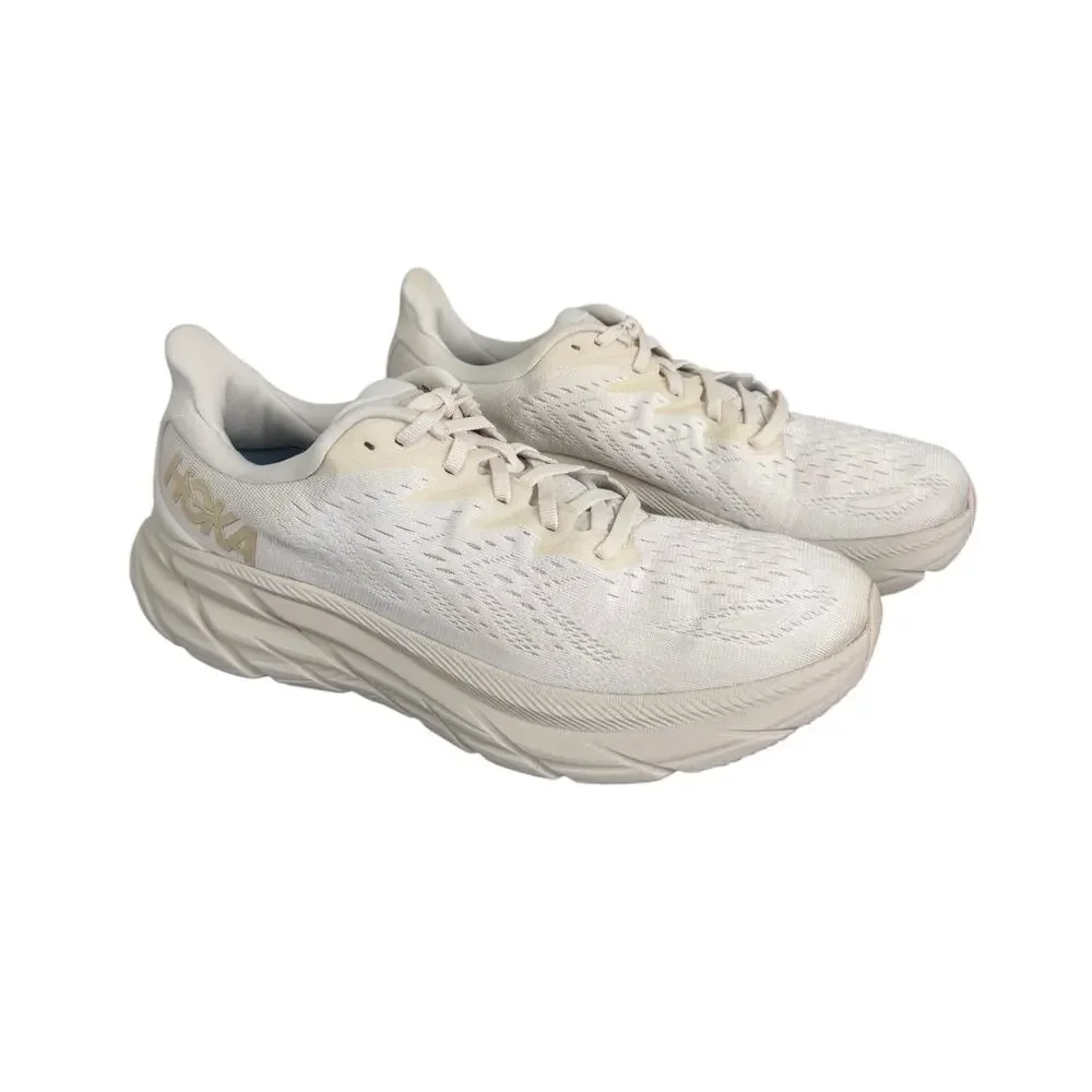 Hoka | Shoes | Hoka Clifton 8 Sneakers Eggnog Shifting Sand Womens 95b ...